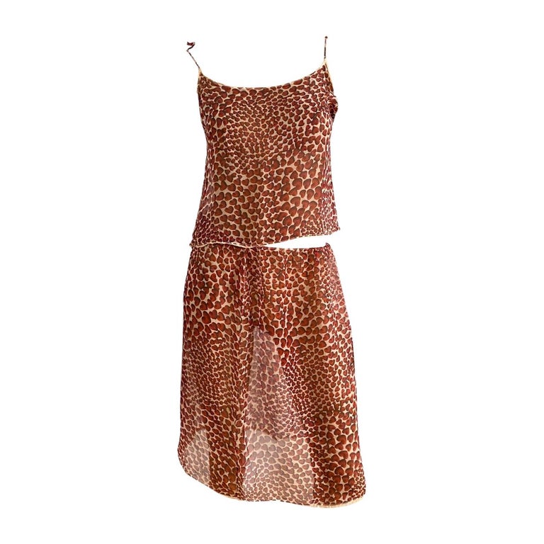 Prada S/S 2000 Heart Print Twinset at 1stDibs