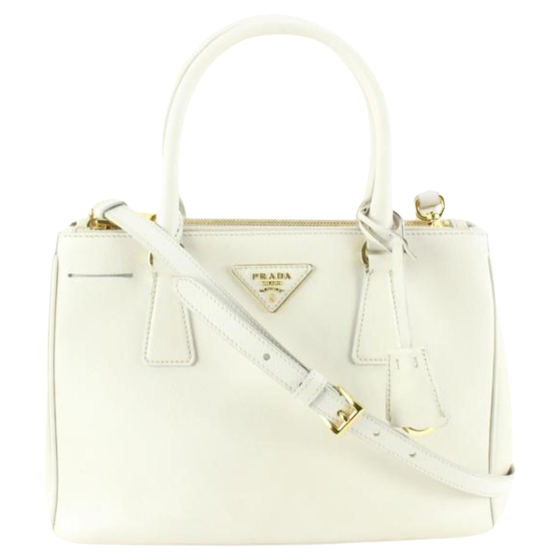 Vintage Authentic Prada White Zebra Print Handbag Italy MEDIUM at ...