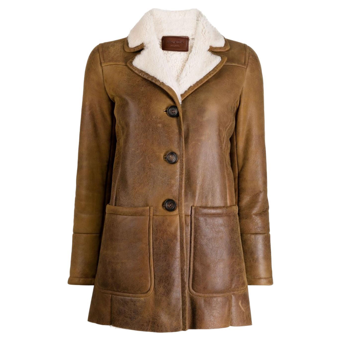 Prada Shearling Jacket at 1stDibs