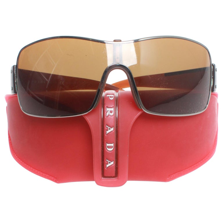 PRADA Shield Sunglasses For Sale at 1stDibs