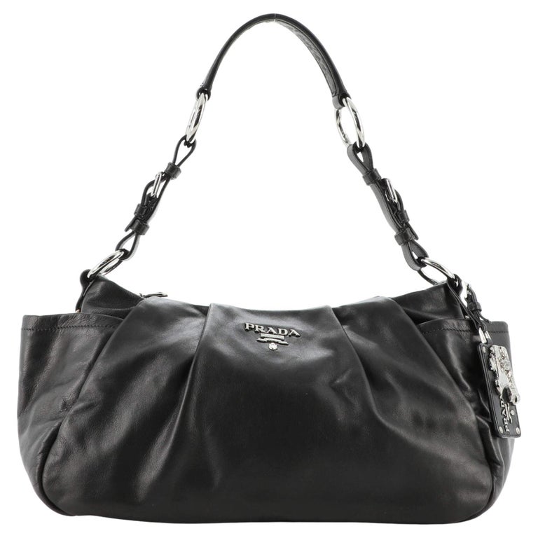 Prada Side Pocket Hobo Soft Calf Medium at 1stDibs