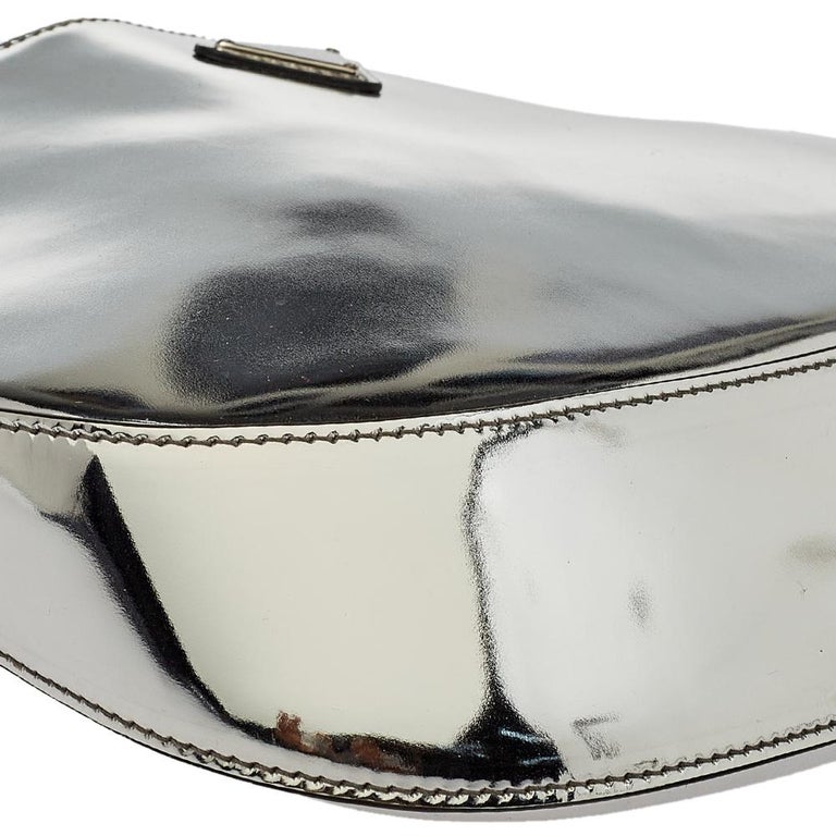 Prada Silver Mirror Leather Cleo Shoulder Bag at 1stDibs | prada cleo ...