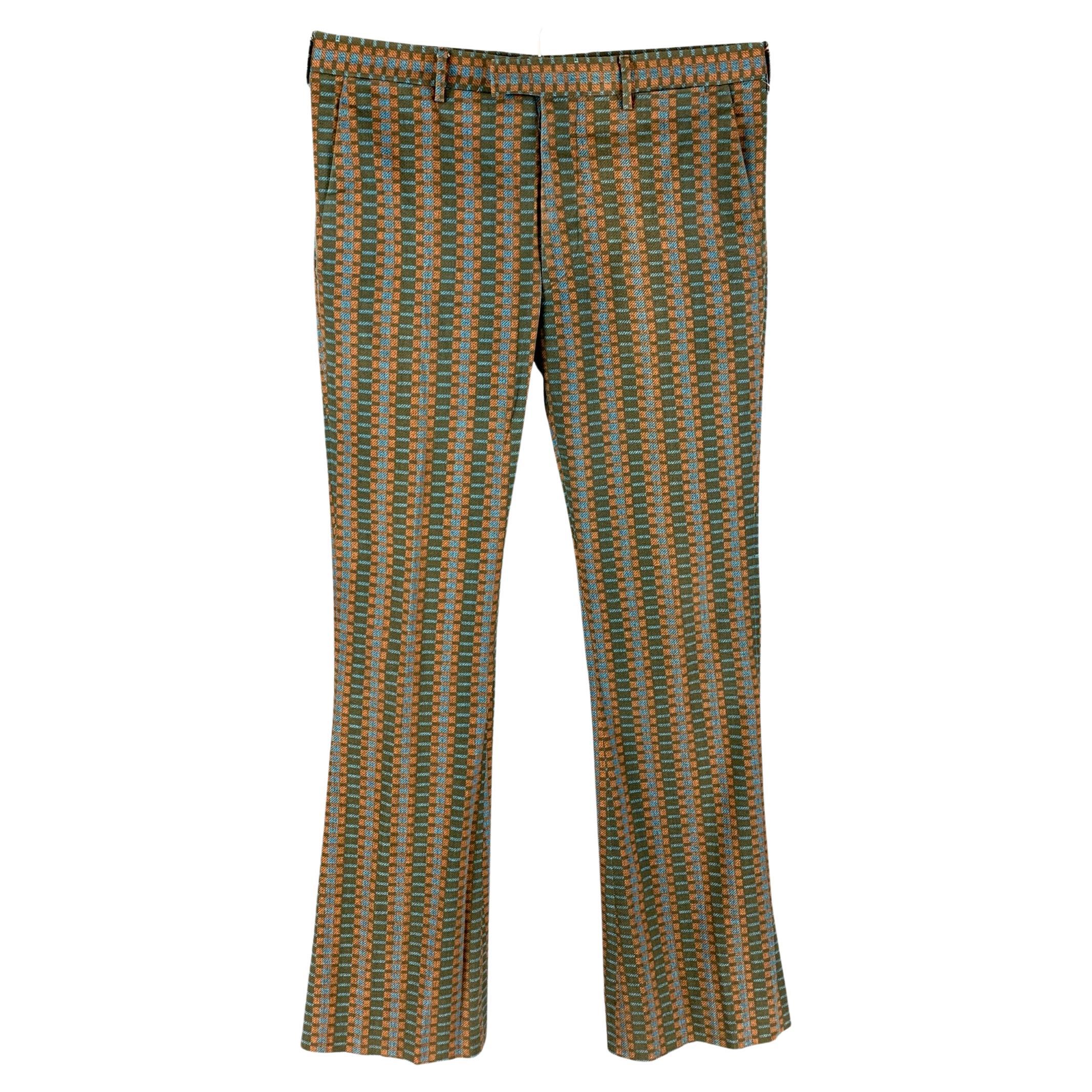 1990s Prada Editorial Stirrup Leggings Charcoal Wool Flared Leg Pants ...