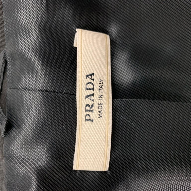 PRADA Size 4 Black Polyester Jacket For Sale at 1stDibs