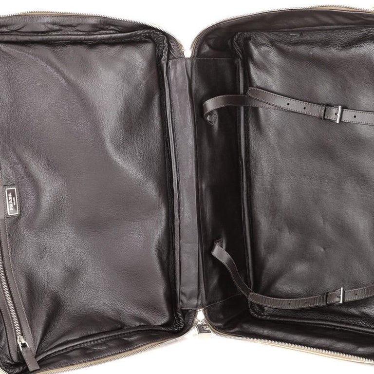 Prada Soft Trunk Bag Printed Canvas Large at 1stDibs | prada trunk bag