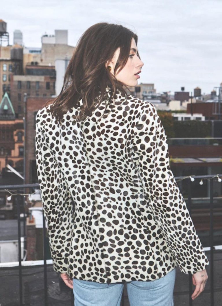 Prada Spotted Pony Hair Jacket For Sale at 1stDibs