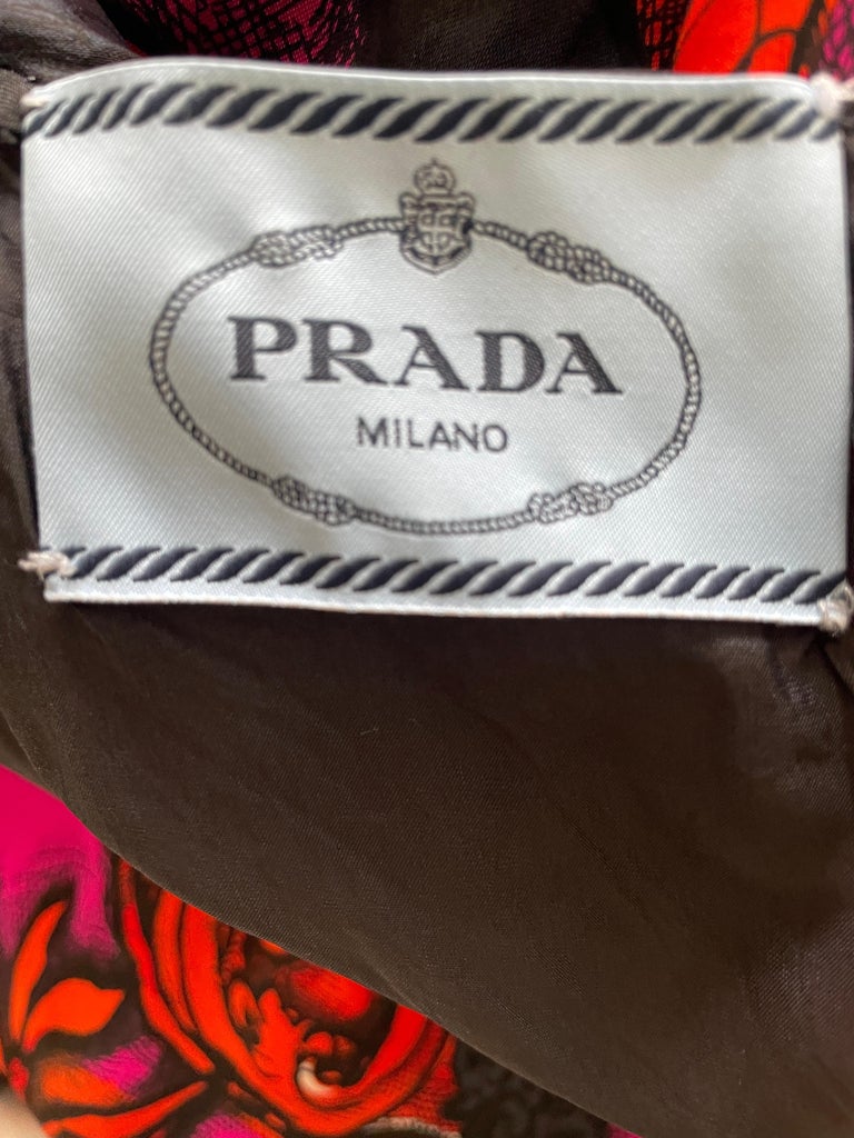 Prada Spring 2011 Baroque Monkey Cherub with Bananas Cocktail Dress For ...