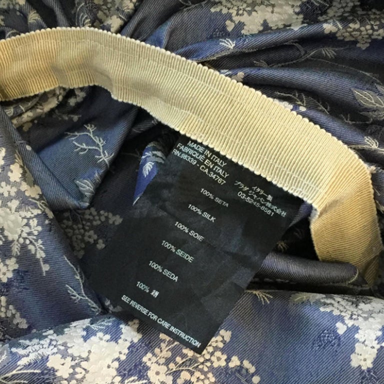 PRADA SS 1997 Silk Cheongsam brocade evening dress For Sale at 1stDibs