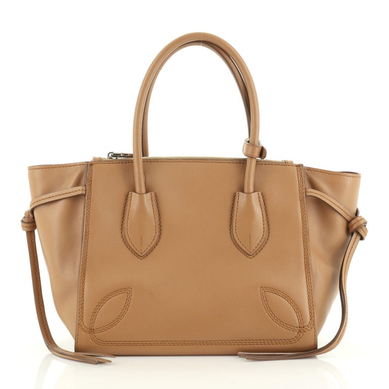 Prada Tassel Twin Pocket Tote City Calf Small at 1stDibs