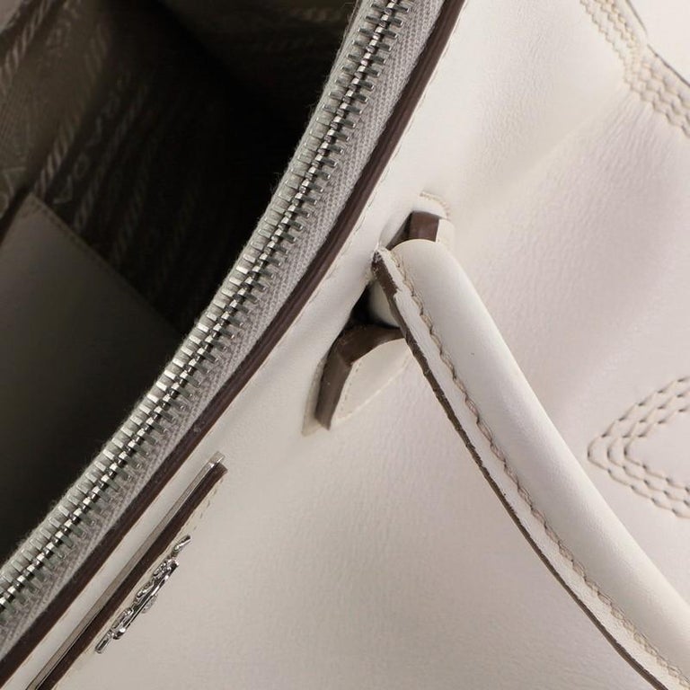 Prada Tassel Twin Pocket Tote City Calf Small at 1stDibs