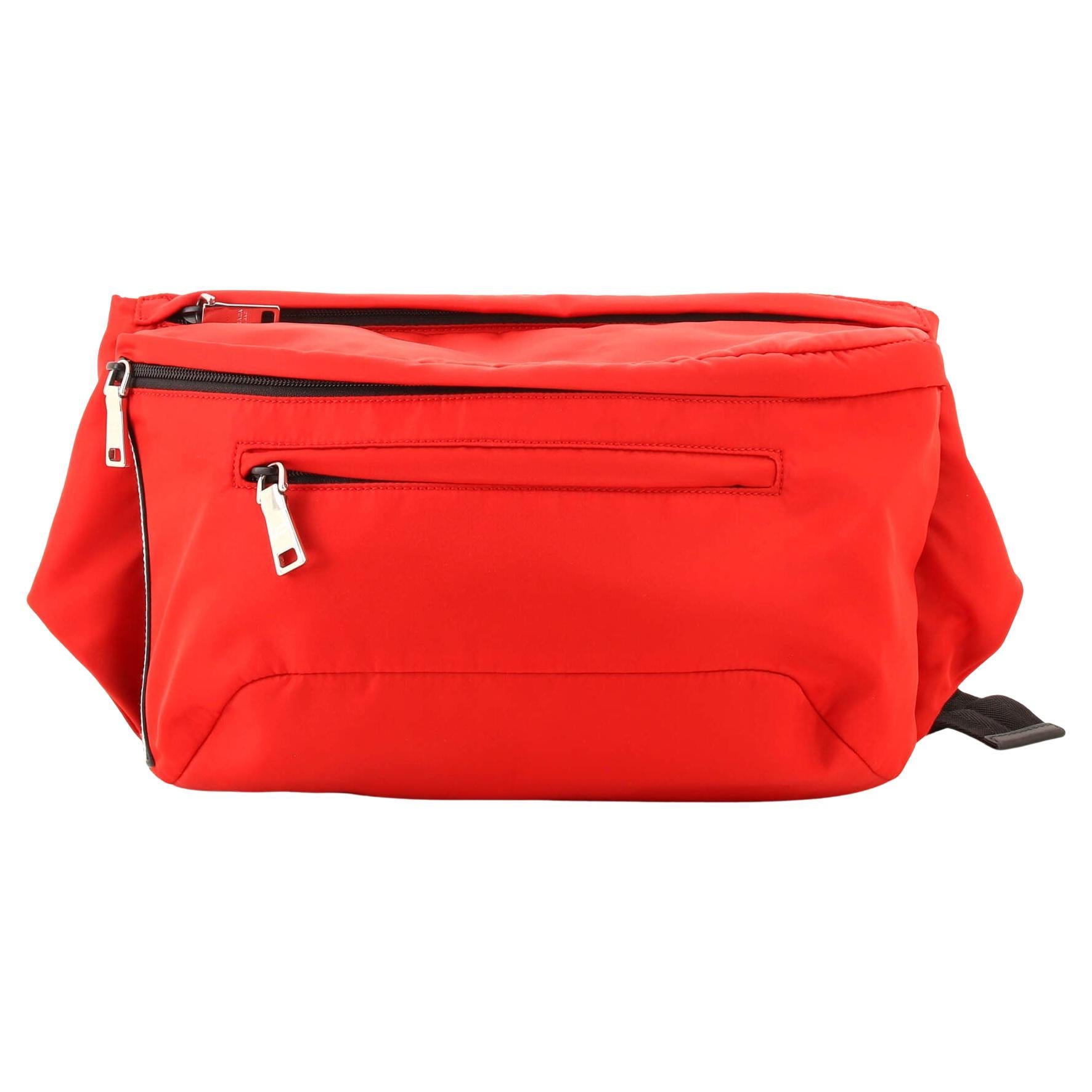 Prada Technical Front Pocket Waist Bag Tessuto at 1stDibs