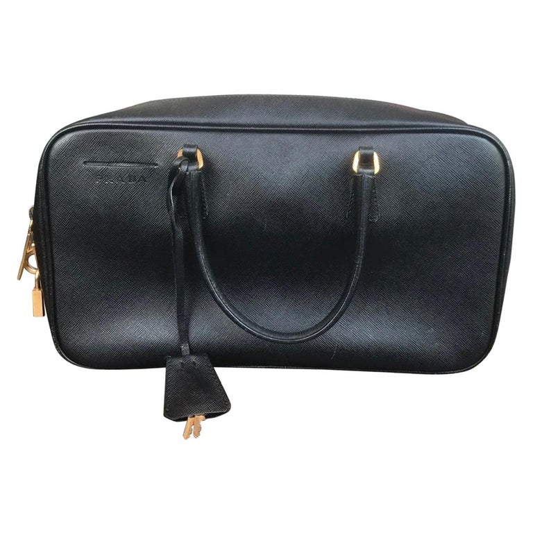 Prada Top Handle Bag W/ Lock and Key For Sale at 1stDibs | prada lock ...