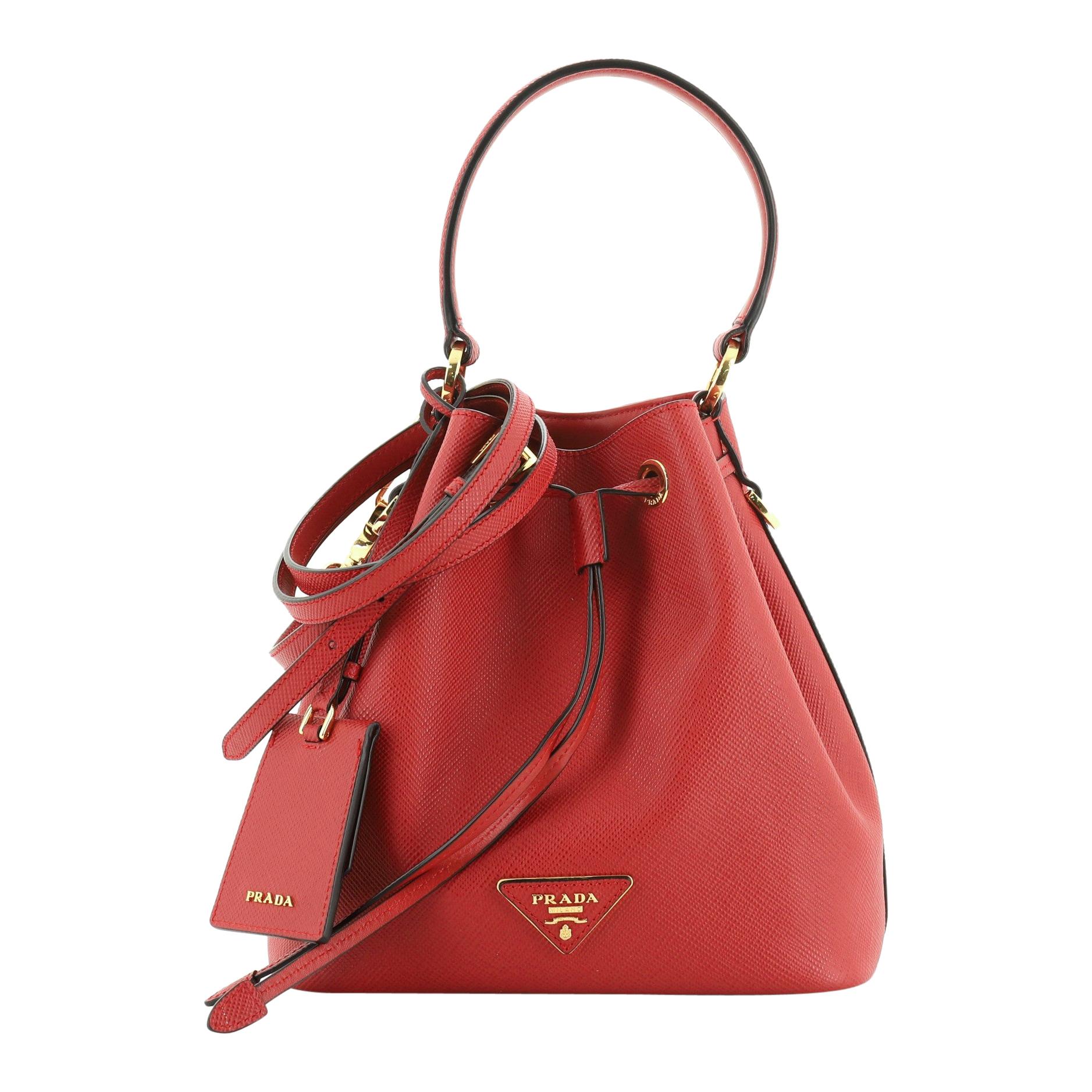 Prada Bucket Bag Leather - For Sale on 1stDibs