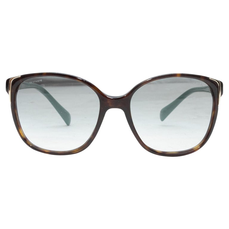 Prada Tortoiseshell And Teal Acetate Sunglasses For Sale At 1stdibs