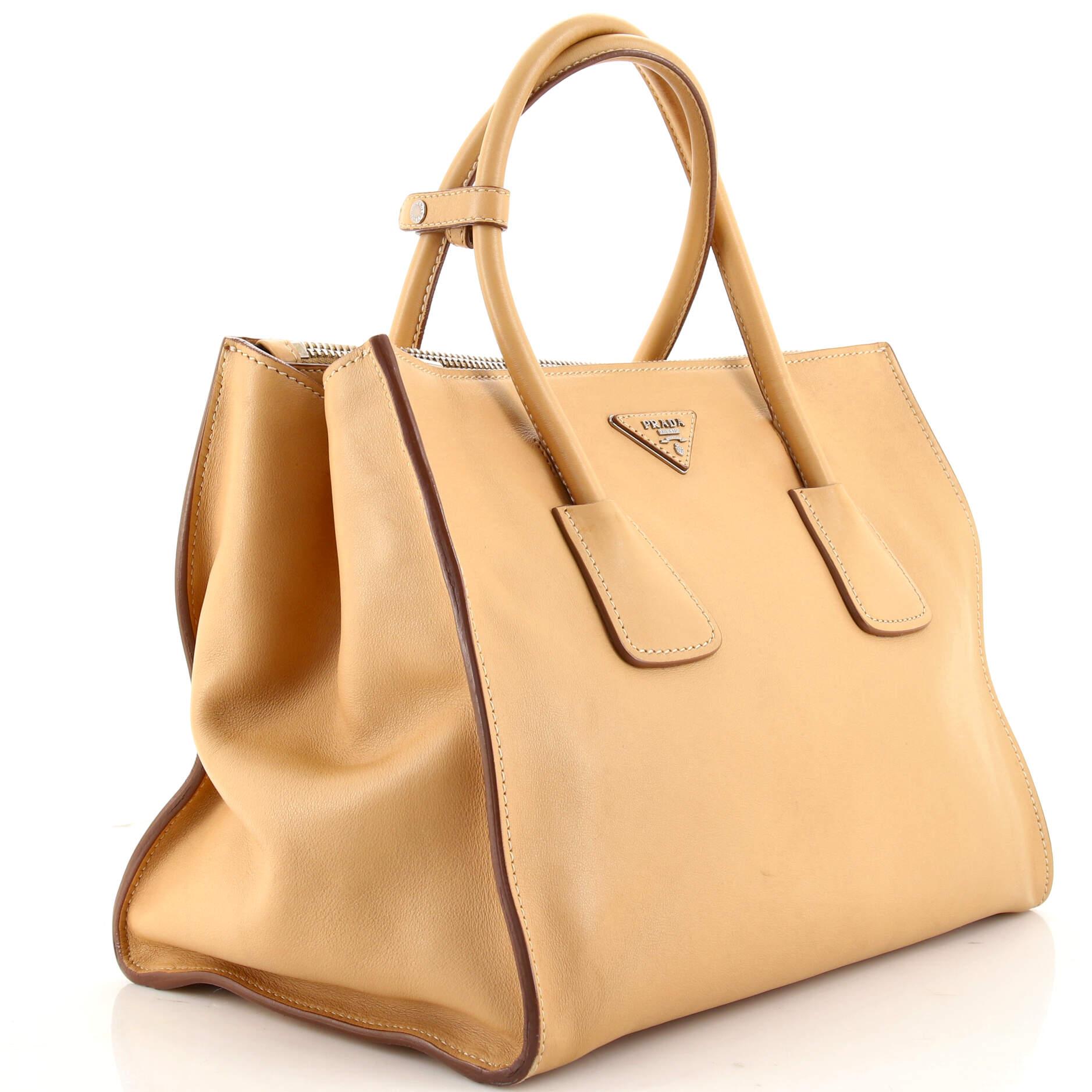 Prada Twin Pocket Tote City Calfskin Medium at 1stDibs | prada city bag