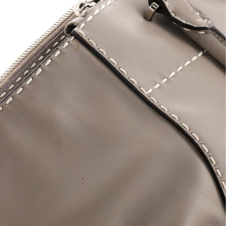 Prada Twin Pocket Tote Stitched City Calf Small at 1stDibs