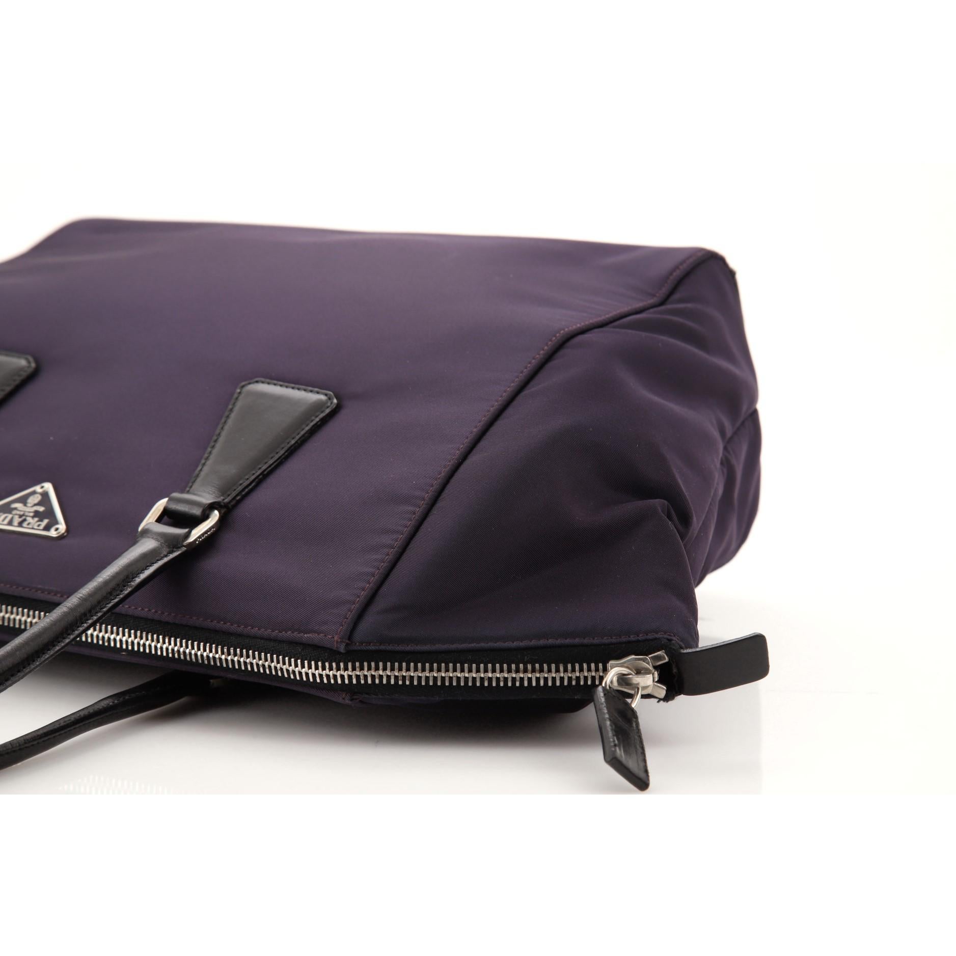 Prada Vintage Zip Tote Tessuto Medium at 1stDibs