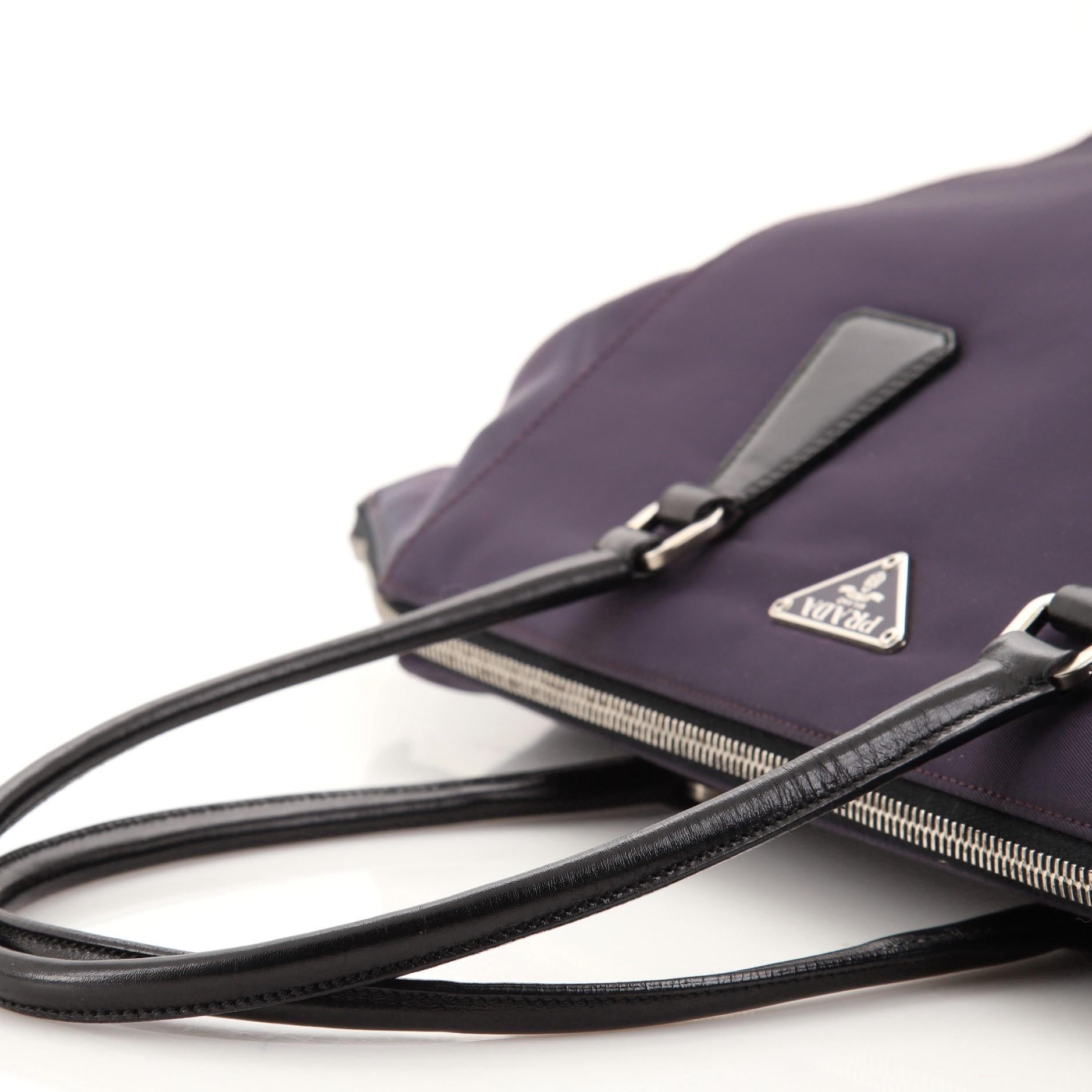 Prada Vintage Zip Tote Tessuto Medium at 1stDibs