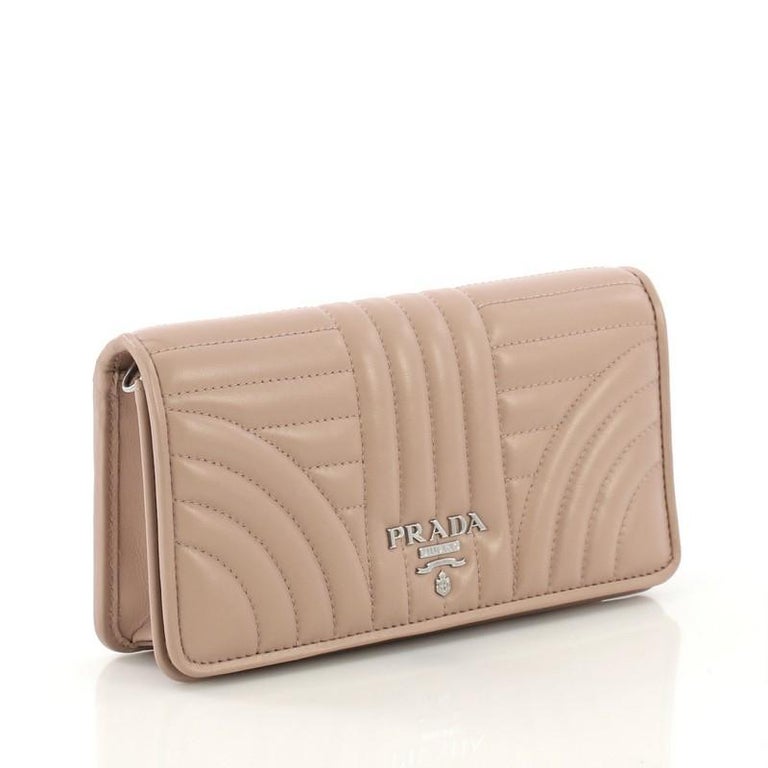 Prada Wallet on Chain Diagramme Quilted Leather at 1stDibs | prada ...