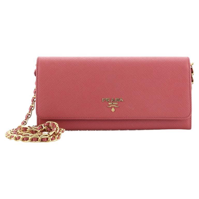 Prada Pink Leather Bow Baguette at 1stDibs