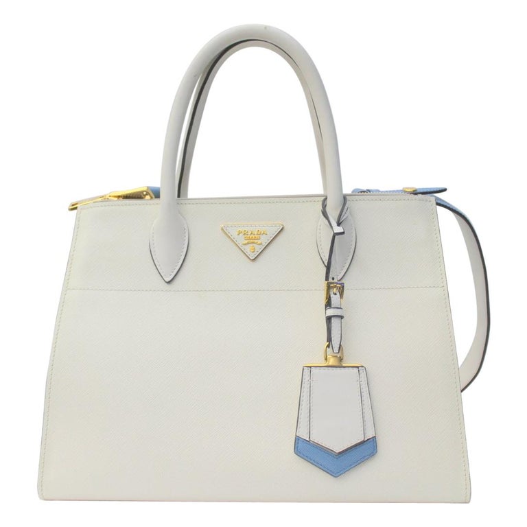 Prada White Leather Bag at 1stDibs