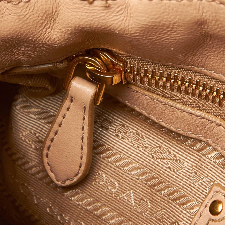 Prada White Leather Bow Satchel For Sale at 1stDibs