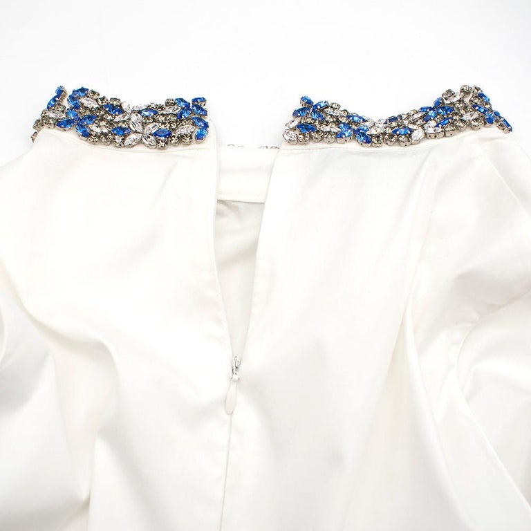 Prada White Sleeveless Top with Crystal Collar S 38 at 1stDibs | prada ...