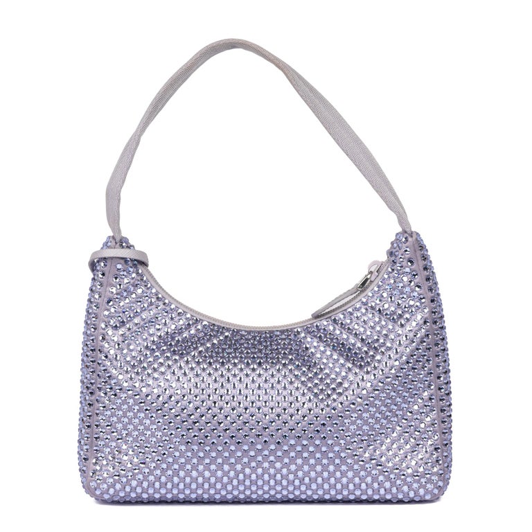PRADA Wisteria Crystalised Satin Re-Edition 2005 Mini Bag For Sale at ...