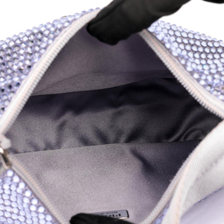 PRADA Wisteria Crystalised Satin Re-Edition 2005 Mini Bag For Sale at ...