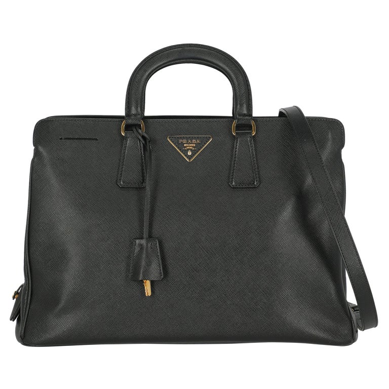Prada Women Handbags Black Leather For Sale at 1stDibs
