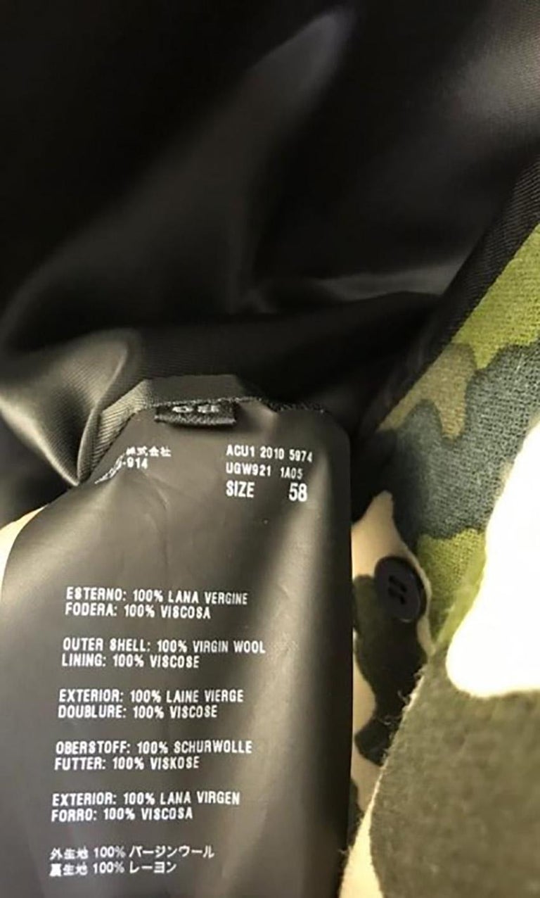 PRADA WOOL MILITARY TRENCH COAT for MEN IT 58 - 4XL from Celebrity ...