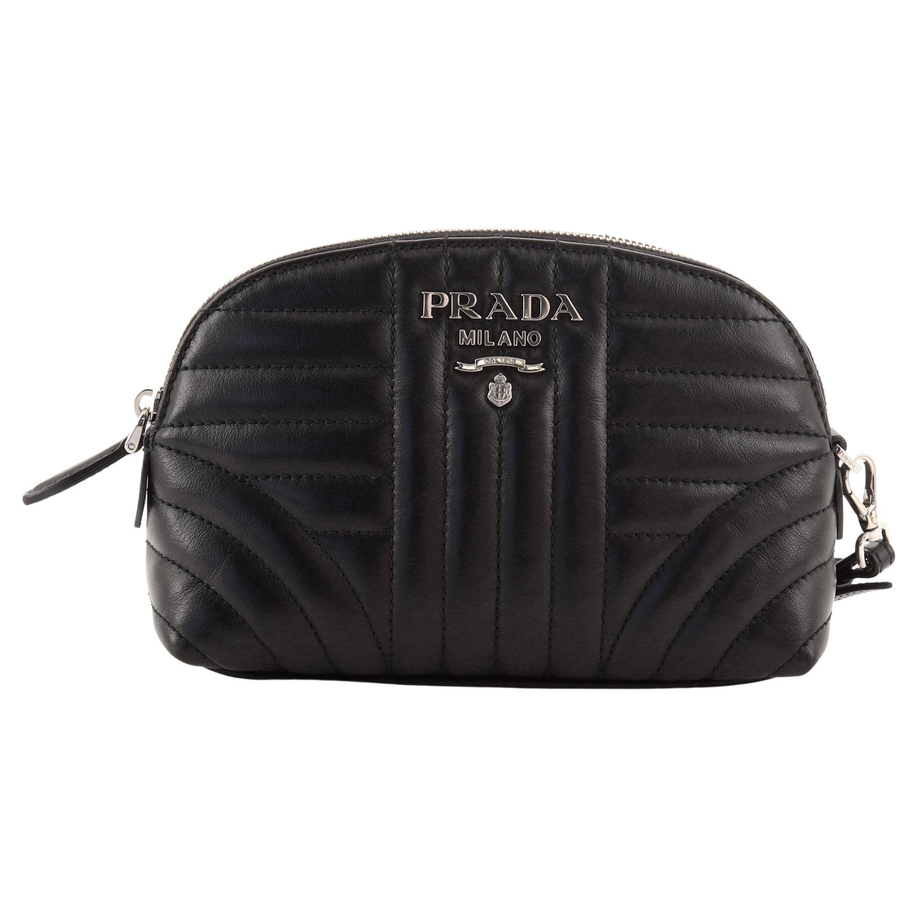 Prada Navy Blue Saffiano Leather Bifold Wallet at 1stDibs
