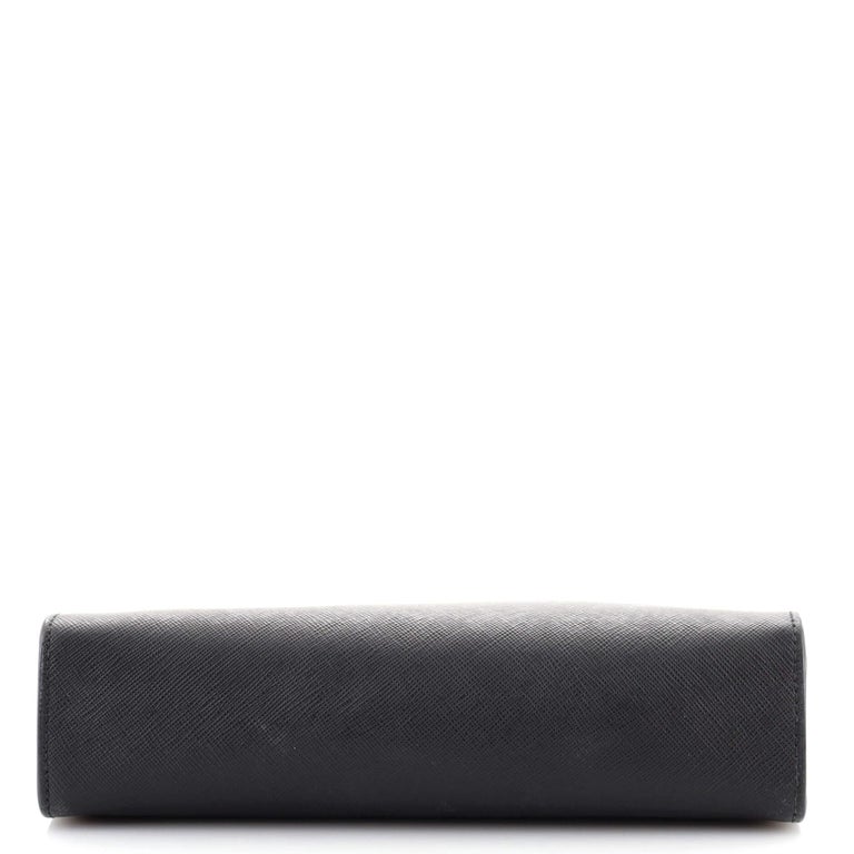Prada Wristlet Pouch Saffiano Leather Large For Sale at 1stDibs