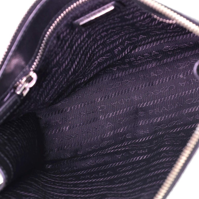 Prada Wristlet Pouch Saffiano Leather Large For Sale at 1stDibs