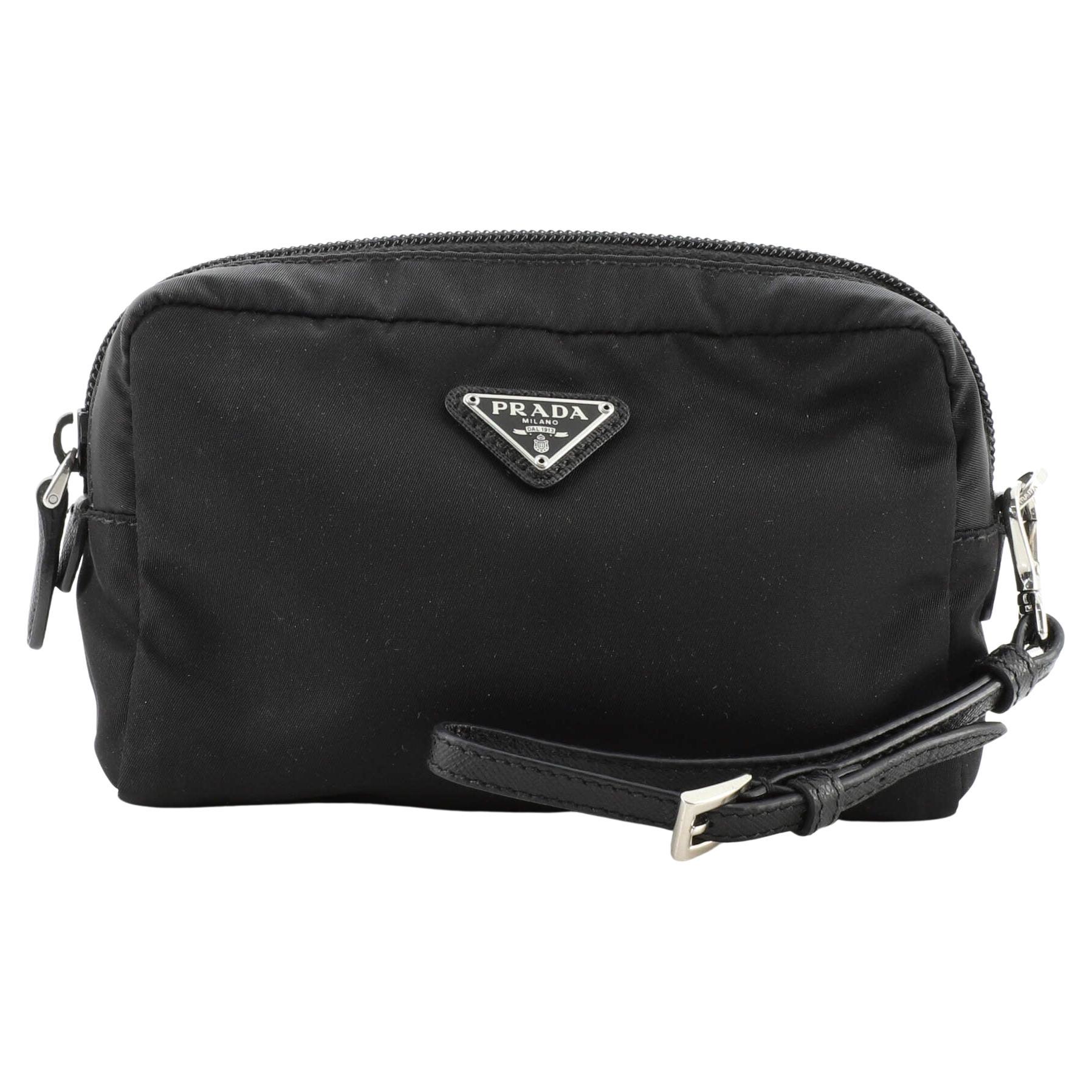 Prada Zip Waist Bag Tessuto Small at 1stDibs