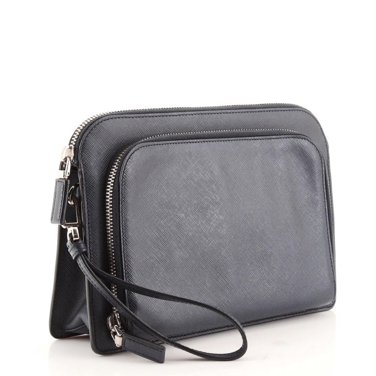 Prada Wristlet Travel Organizer Saffiano Leather at 1stDibs