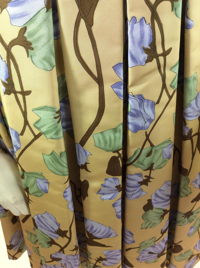 Prada Yellow Floral Dress For Sale at 1stDibs