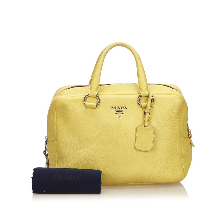 Yellow Prada Handbag | semashow.com