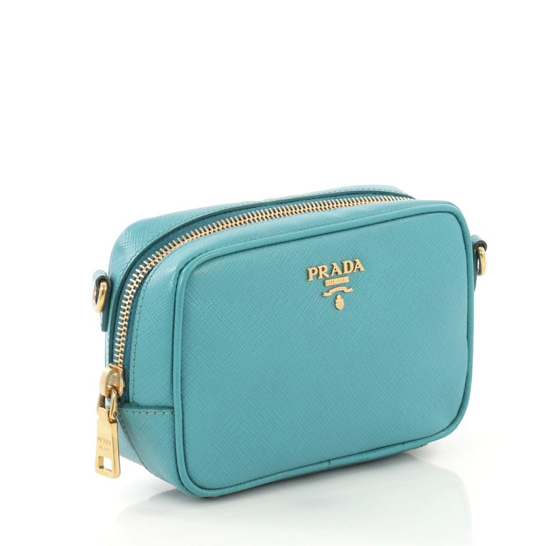 Prada Zip Crossbody Bag Saffiano Leather Mini at 1stDibs | prada nylon ...