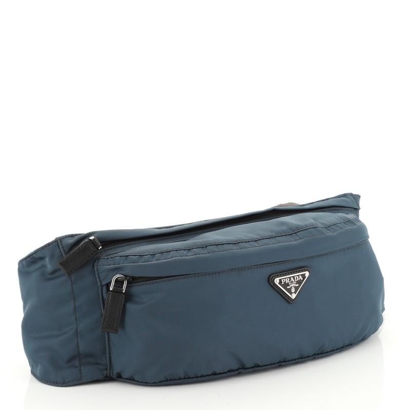 Prada Zip Waist Bag Tessuto Small at 1stDibs