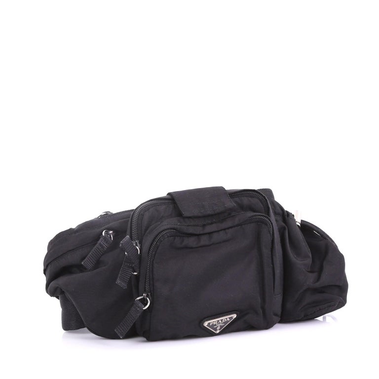 Prada Zip Waist Bag Tessuto Small at 1stDibs