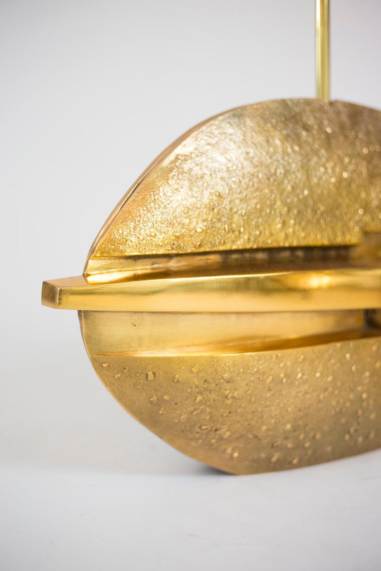 Pragos, Lamp in Gilt Bronze, 1970s For Sale at 1stDibs