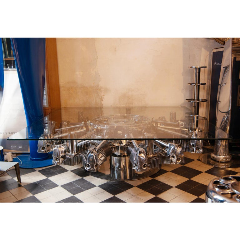 Pratt and Whitney Engine Coffee Table For Sale at 1stDibs