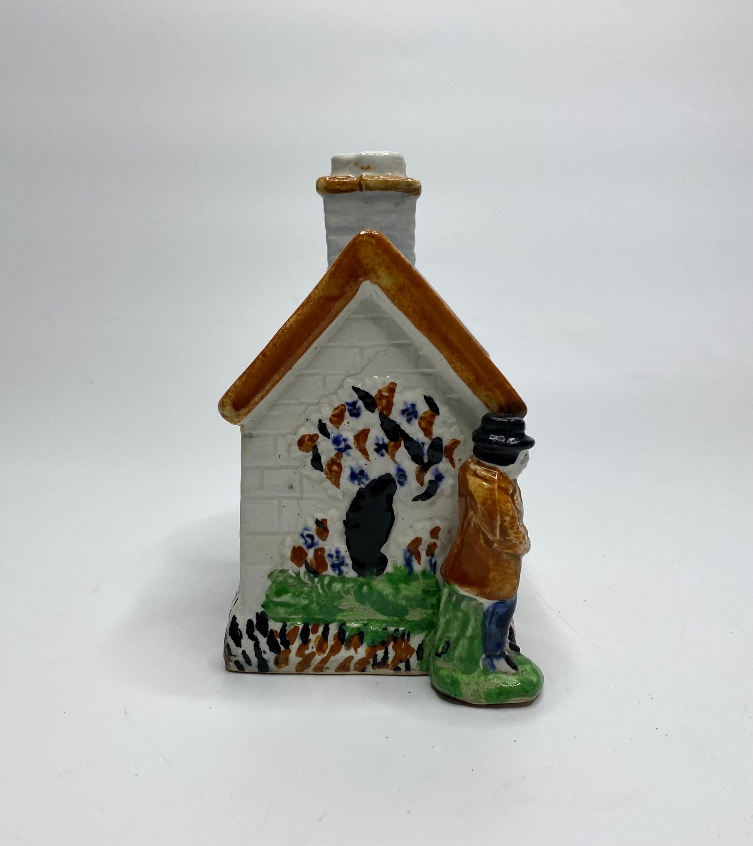 Prattware pottery money box, Yorkshire, c. 1830. For Sale at 1stDibs