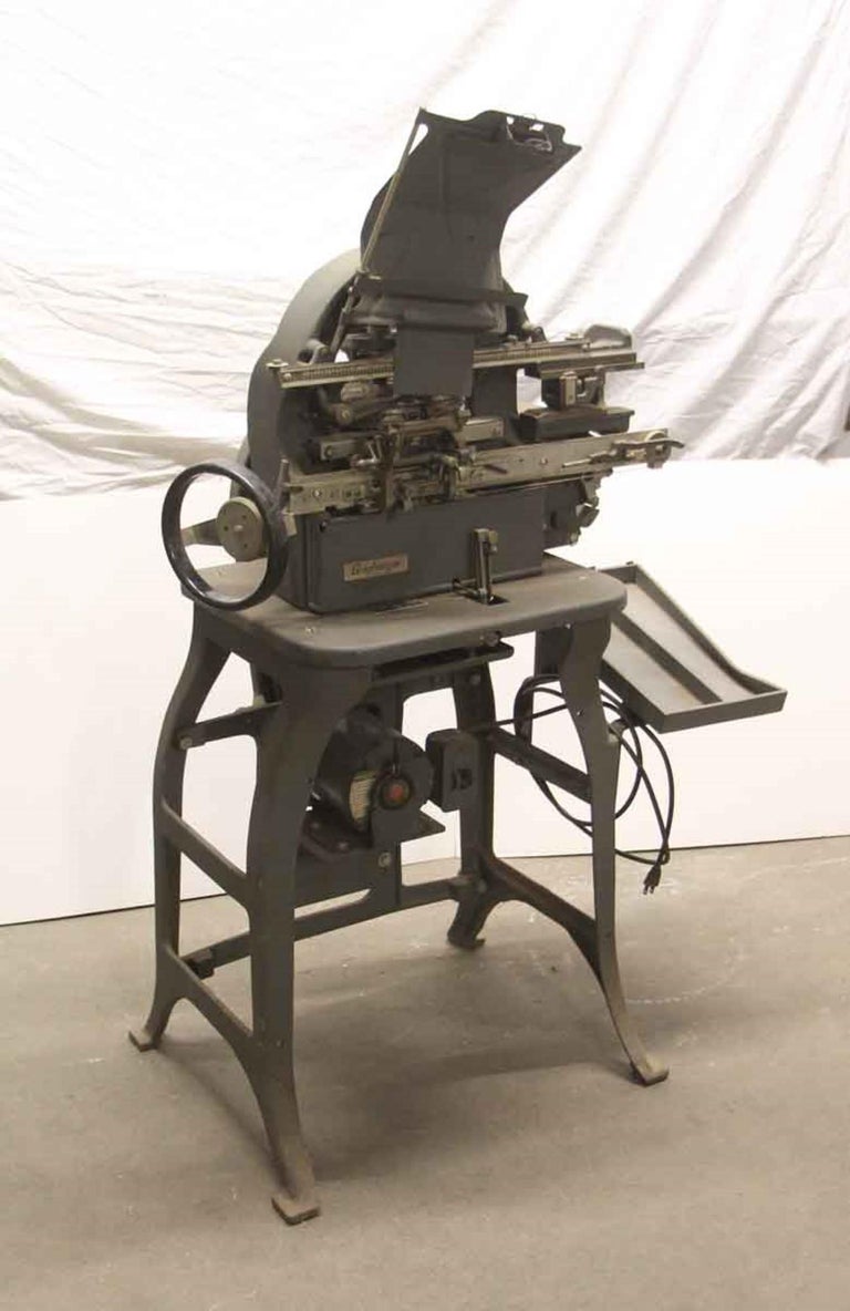 Pre-1929 Graphotype Addressograph Model 6281 Embossing and Printing ...