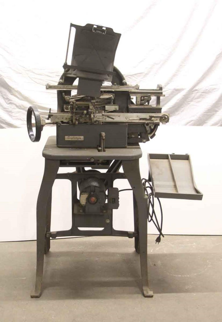 Pre-1929 Graphotype Addressograph Model 6281 Embossing and Printing ...