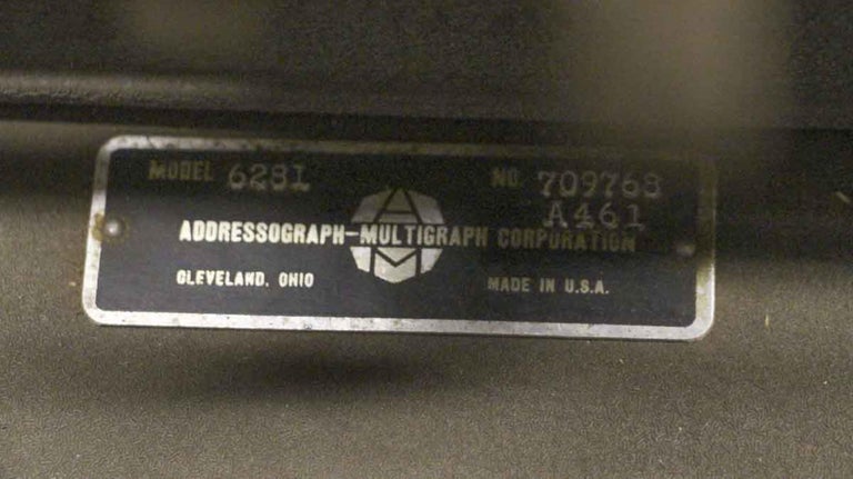 Pre-1929 Graphotype Addressograph Model 6281 Embossing and Printing ...