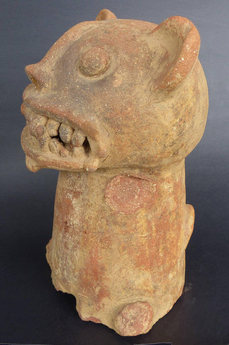 Pre-Colombian Grotesque Animal Terracotta Figure at 1stDibs