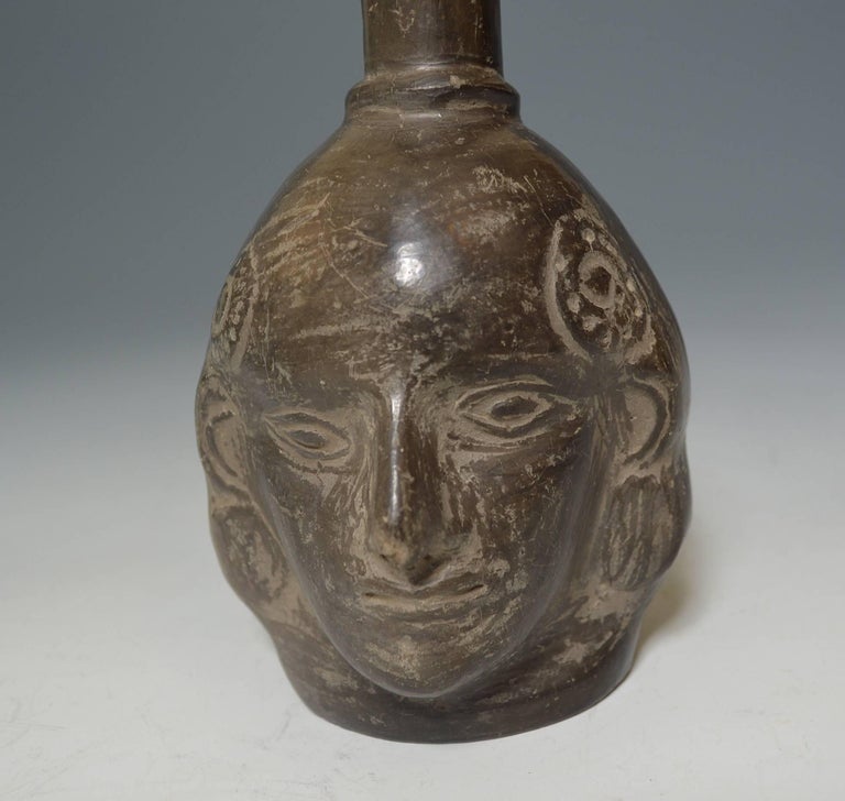 Pre Columbian Fine Inca Janus Head Vessel Ancient South America at 1stDibs