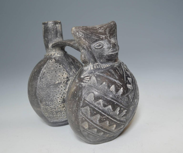 Pre Columbian Inca Double Chamber Whistle Vessel at 1stDibs